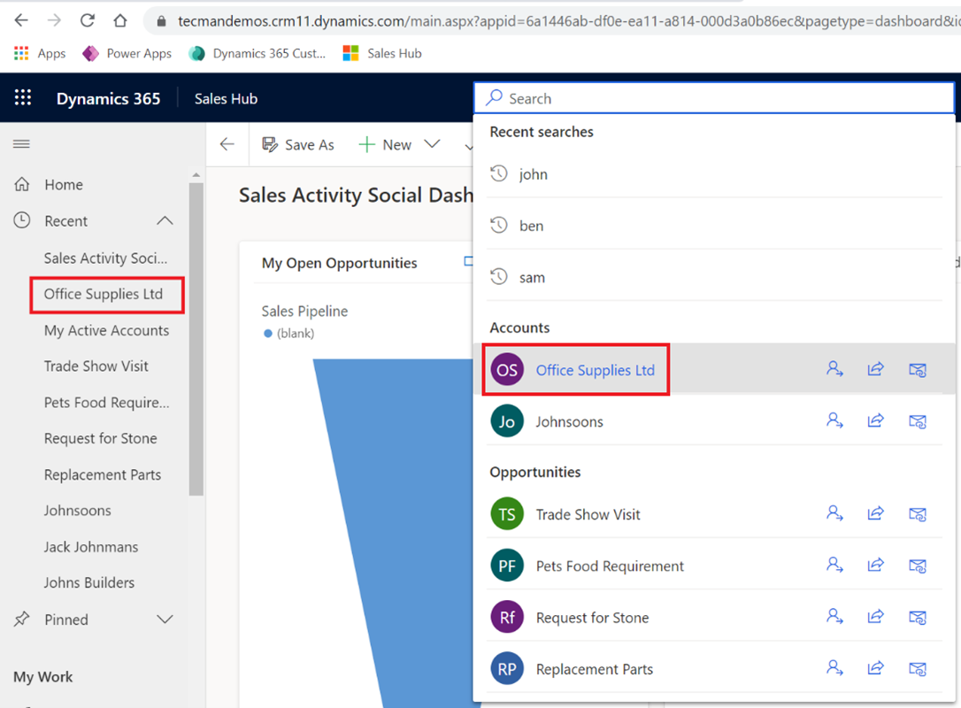 Simplifying your Microsoft Dynamics 365 CRM Search